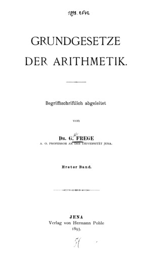 Grundgesetze der Arithmetik - GDZ - Göttinger Digitalisierungszentrum